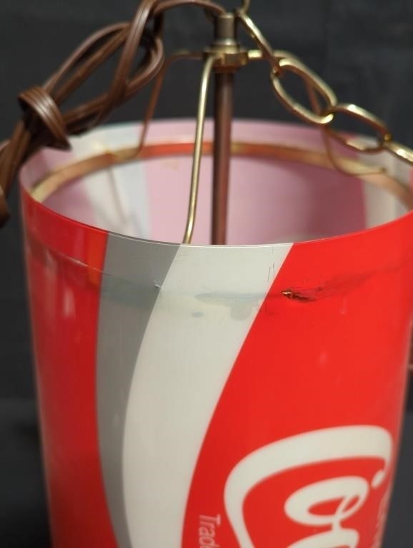 Coca Cola | Plastic Coca-Cola hanging light fixture | MutualArt