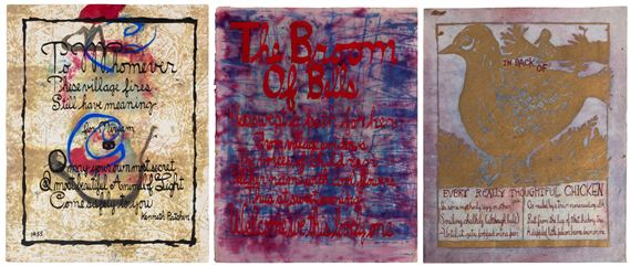 Kenneth Patchen | Three color silkscreen broadsides by Kenneth Patchen ...