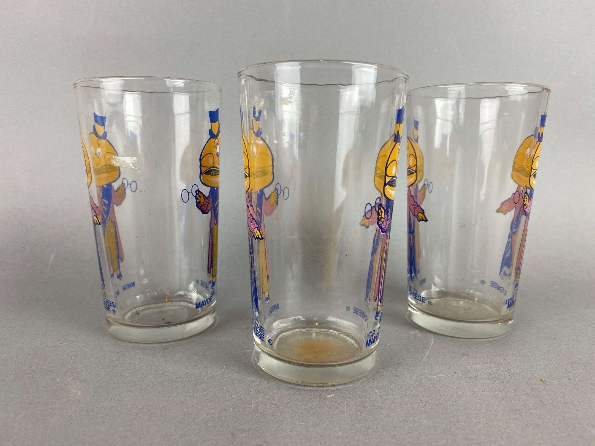 Mayor | Group of 3 1977 Libbey Mayor McCheese McDonalds Glass Tumblers Turn off bid sound (1977 ...