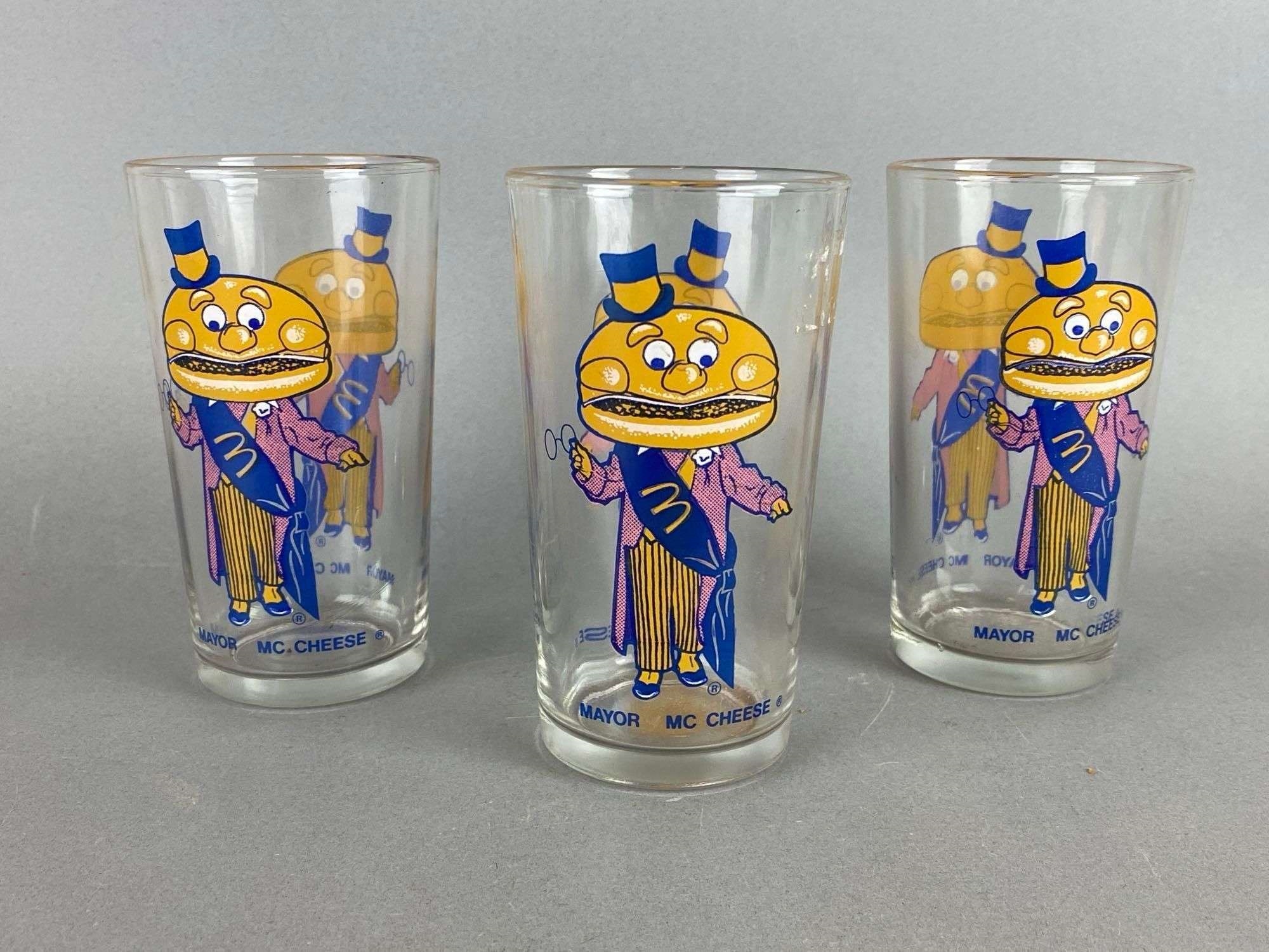 Mayor | Group of 3 1977 Libbey Mayor McCheese McDonalds Glass Tumblers Turn off bid sound (1977 ...