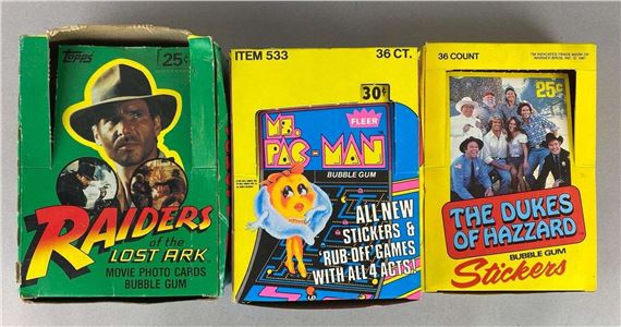 Topps | Group of 3 Assorted 1980s Topps Empty Trading Card Boxes Turn ...