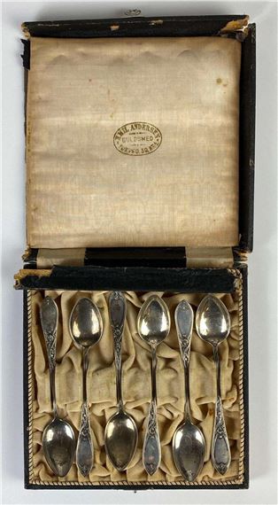 Daniel Anderson | Set of 6 Emil Anderson 830 Silver Spoons Turn off bid ...