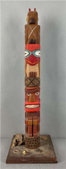 Totem | Wood Carved Totem Pole Turn off bid sound | MutualArt