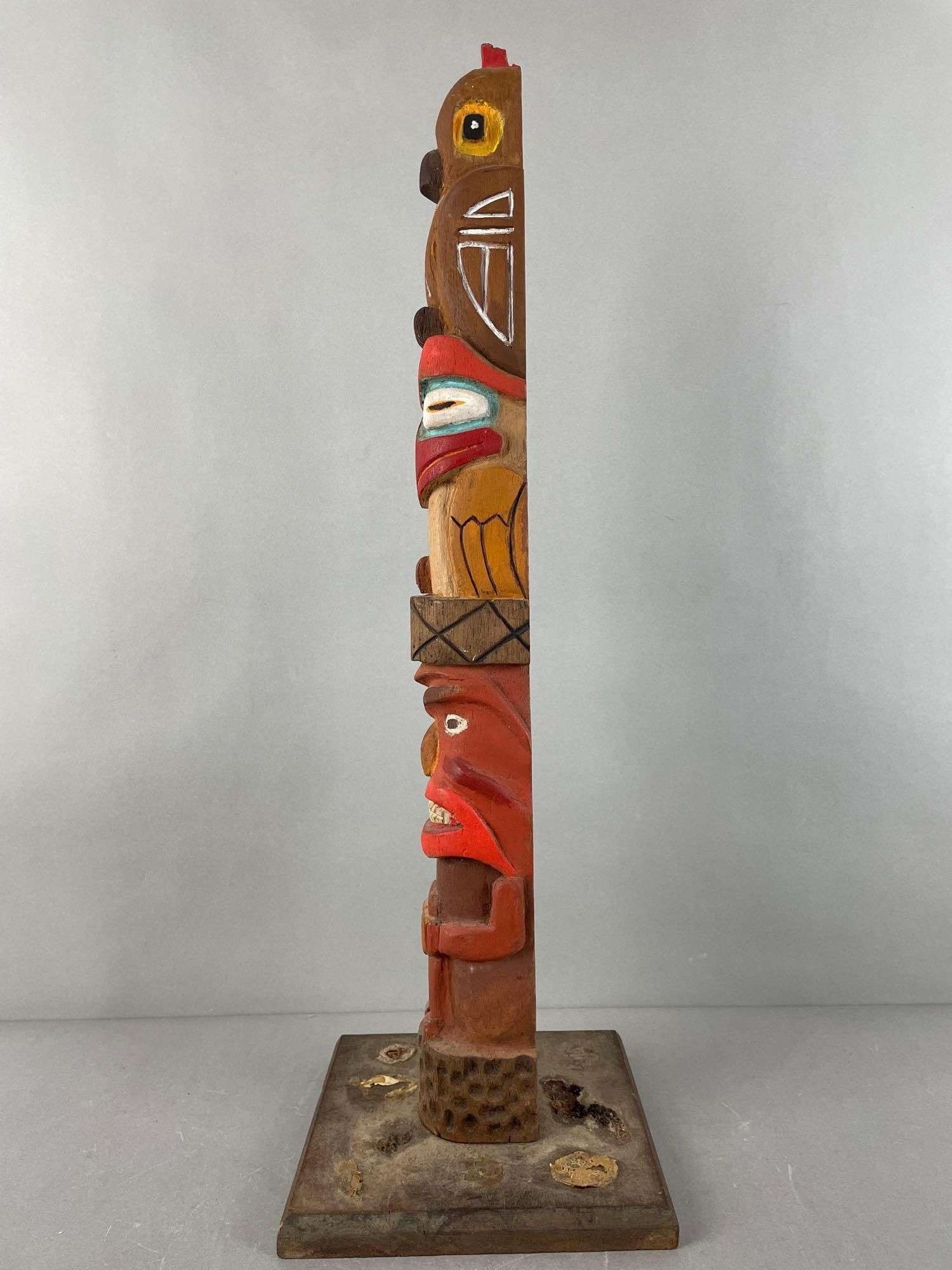 Totem | Wood Carved Totem Pole Turn off bid sound | MutualArt