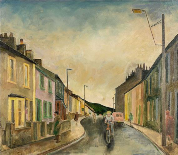 George Chapman | Boy with Bicycle | MutualArt