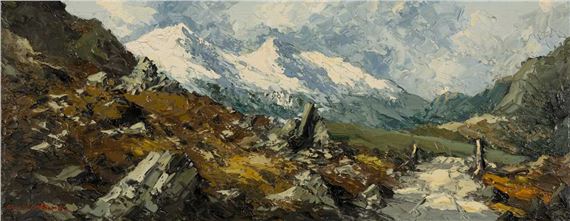 Charles Wyatt Warren | Snowdon in Winter | MutualArt