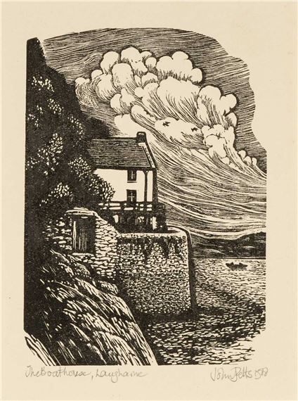 John Petts | Boathouse, Laugharne (1988) | MutualArt