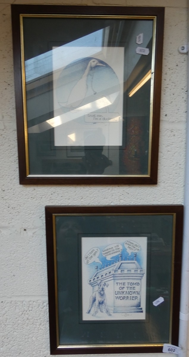 Simon Drew | Pair of Simon Drew prints signed by the artist | MutualArt