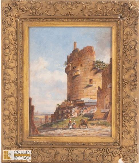 Jacob George Strutt | -View of Rome watercolor | MutualArt