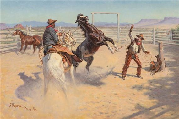 John Hampton | John W. Hampton The Horsebreakers (1981) | MutualArt