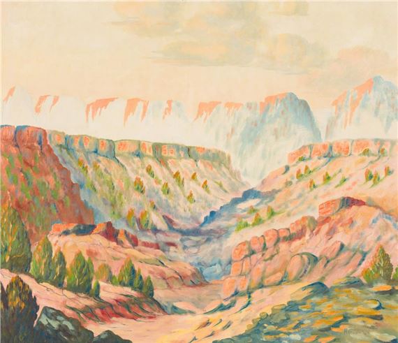 Jake Haverstick | Jake (Ralph E.) Haverstick Canyon Landscape | MutualArt