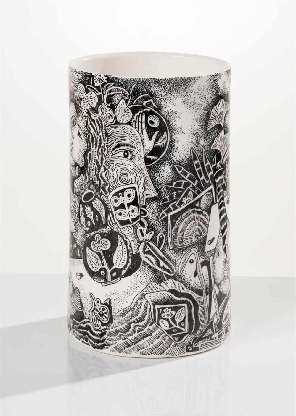 Kurt Weiser | Kurt Weiser Black and White Vessel | MutualArt