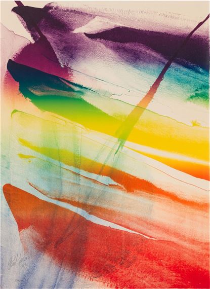 Paul Jenkins | Paul Jenkins Phenomena Franklin's Kite (1973) | MutualArt