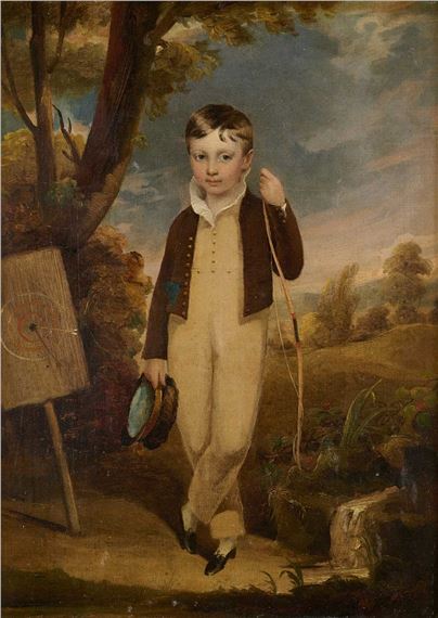 John Hoppner | PORTRAIT OF A BOY ARCHER | MutualArt