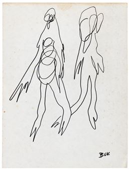 Charles Bukowski | Original drawing by Charles Bukowski | MutualArt