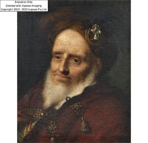 Giuseppe Nogari | MALE PORTRAIT WITH AN ORIENTAL SUIT (2025) | MutualArt