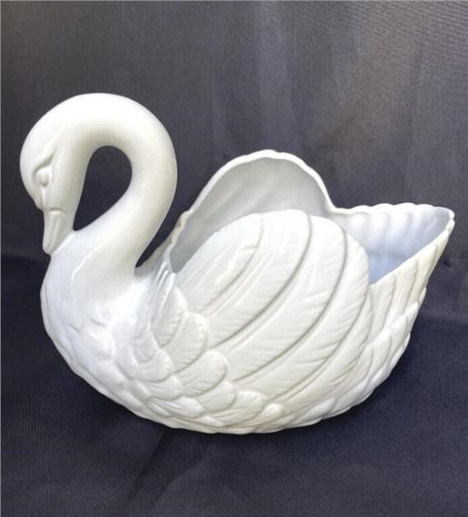 Unknown | Ceramic swan planter | MutualArt