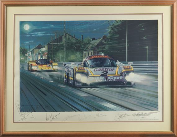 Nicholas Watts | 'Duel at Mulsanne' a signed artist proof print after ...