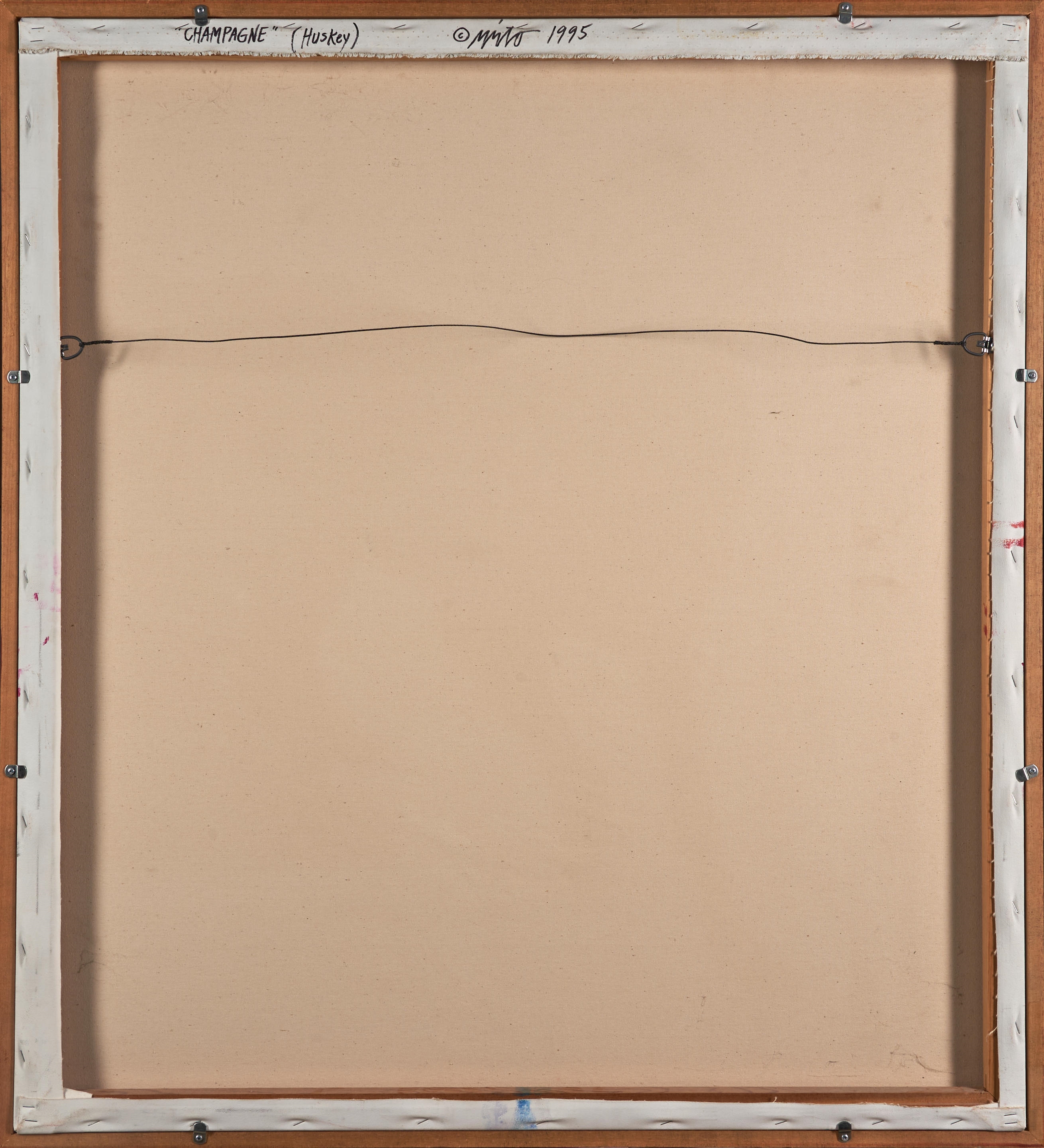 John Nieto | A John Nieto painting, Champagne (Huskey), 1995 (1995 ...