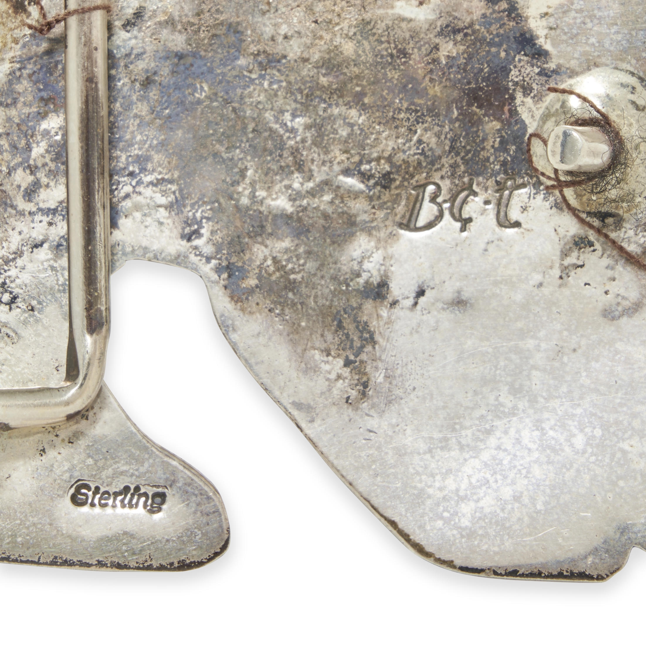 Floyd Becenti | Two Floyd Becenti silver storyteller objects | MutualArt