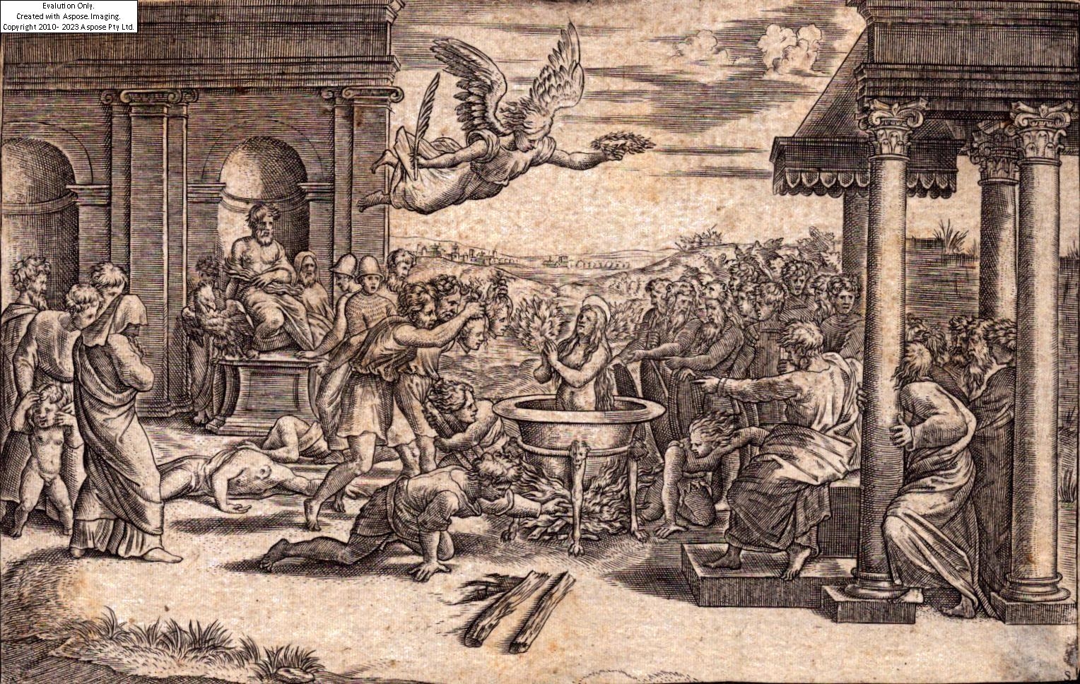 Étienne Delaune | The Martyrdom of Saint Felicitas of Rome | Trajan ...