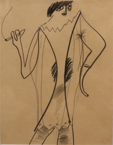 Robert Caby | Robert CABY (1905-1992) Surrealist portrait with ...
