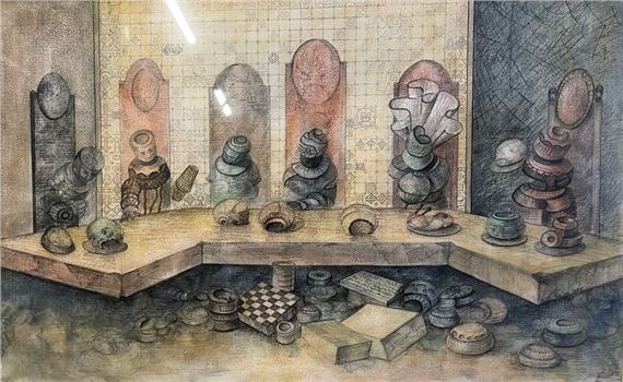 Raffi Kaiser | Feast of irons Watercolor on paper (75) | MutualArt