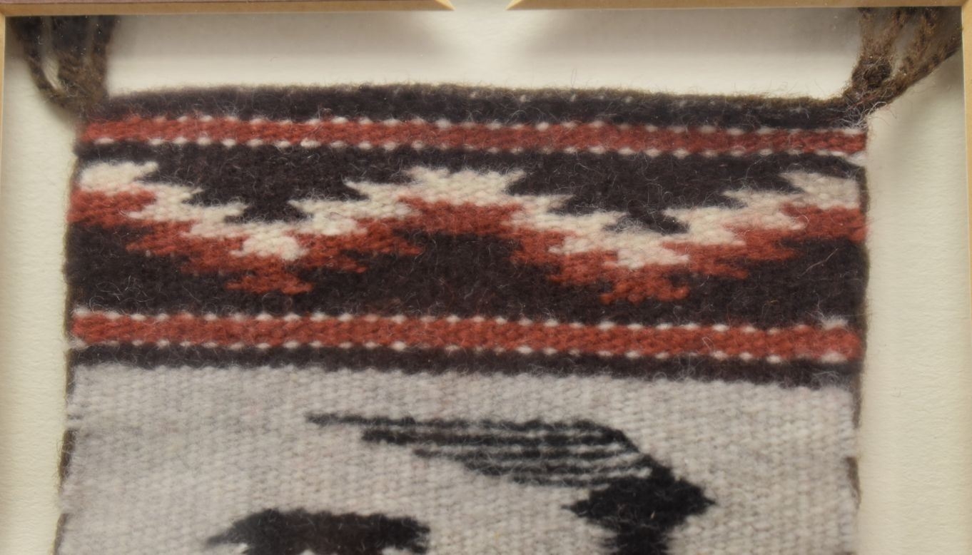 Jewelry | NAVAJO MINIATURE TEXTILE (1990) | MutualArt