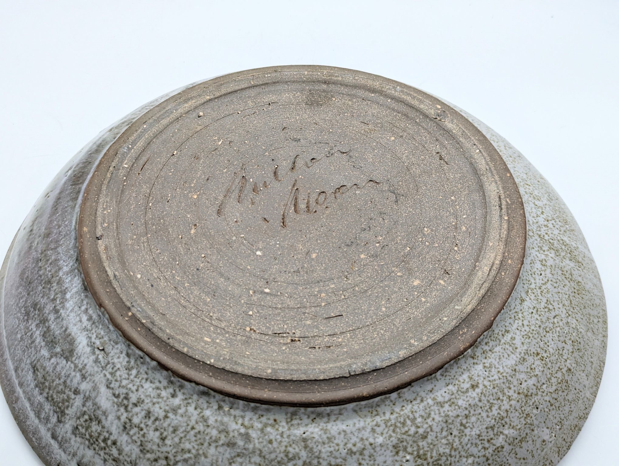 Milton Moon | A large glazed pottery dish fully signed to base | MutualArt