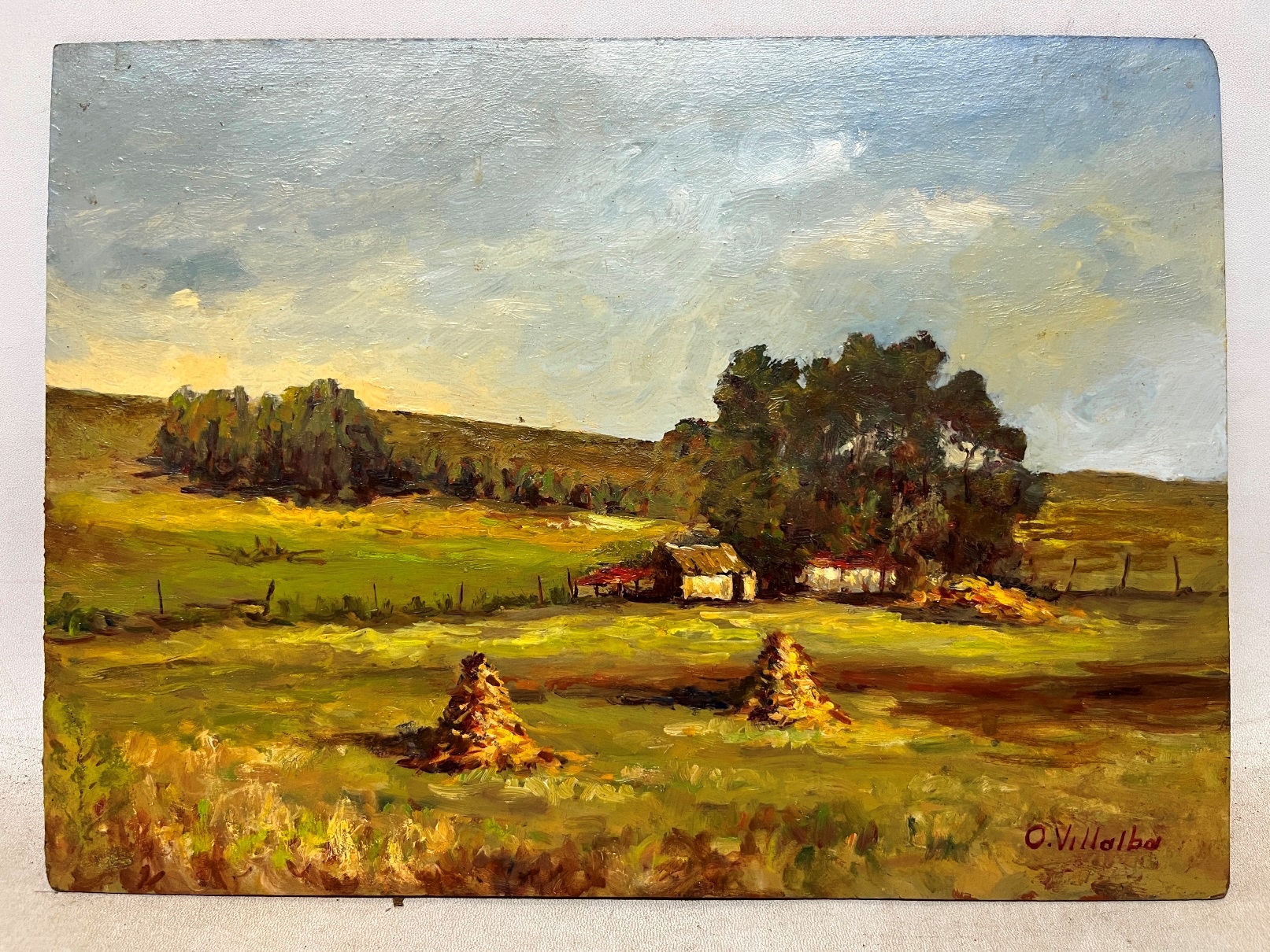Olegario Villalba | Rancho con parvas | MutualArt