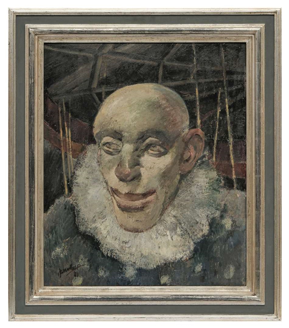 Jan Van Heel | Portrait of a Clown (1941) | MutualArt