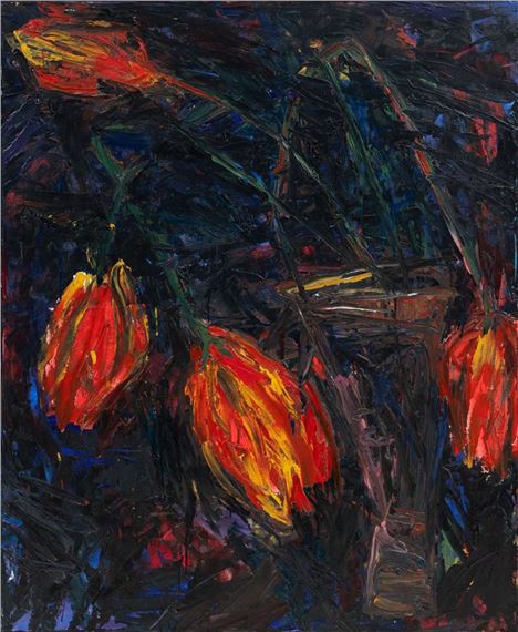 Peter Keizer | Rode tulpen | MutualArt