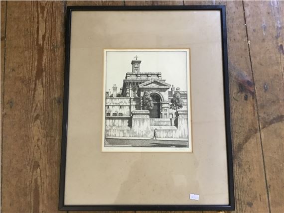 Ian Strang | etching of the Pentonville Prison Gates in 1927 (1927 ...