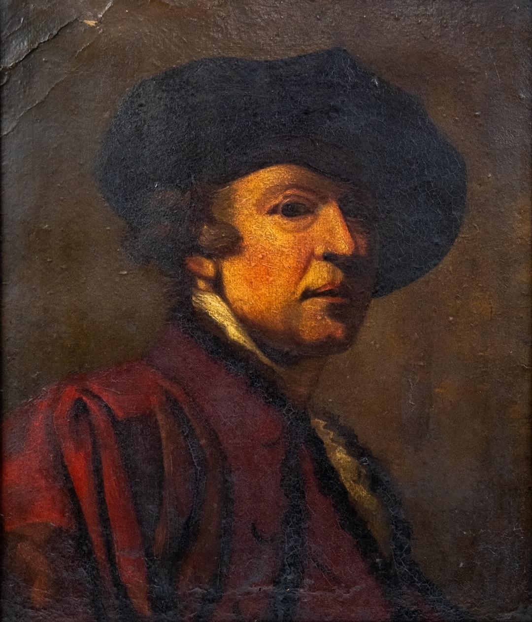 Sir Joshua Reynolds | Self Portrait, bust length facing right | MutualArt