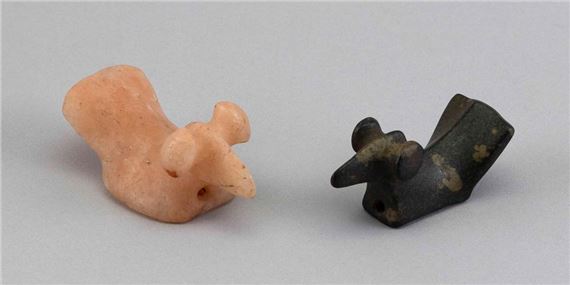 Native American School | TWO NATIVE AMERICAN POPEYE BIRDSTONES | MutualArt