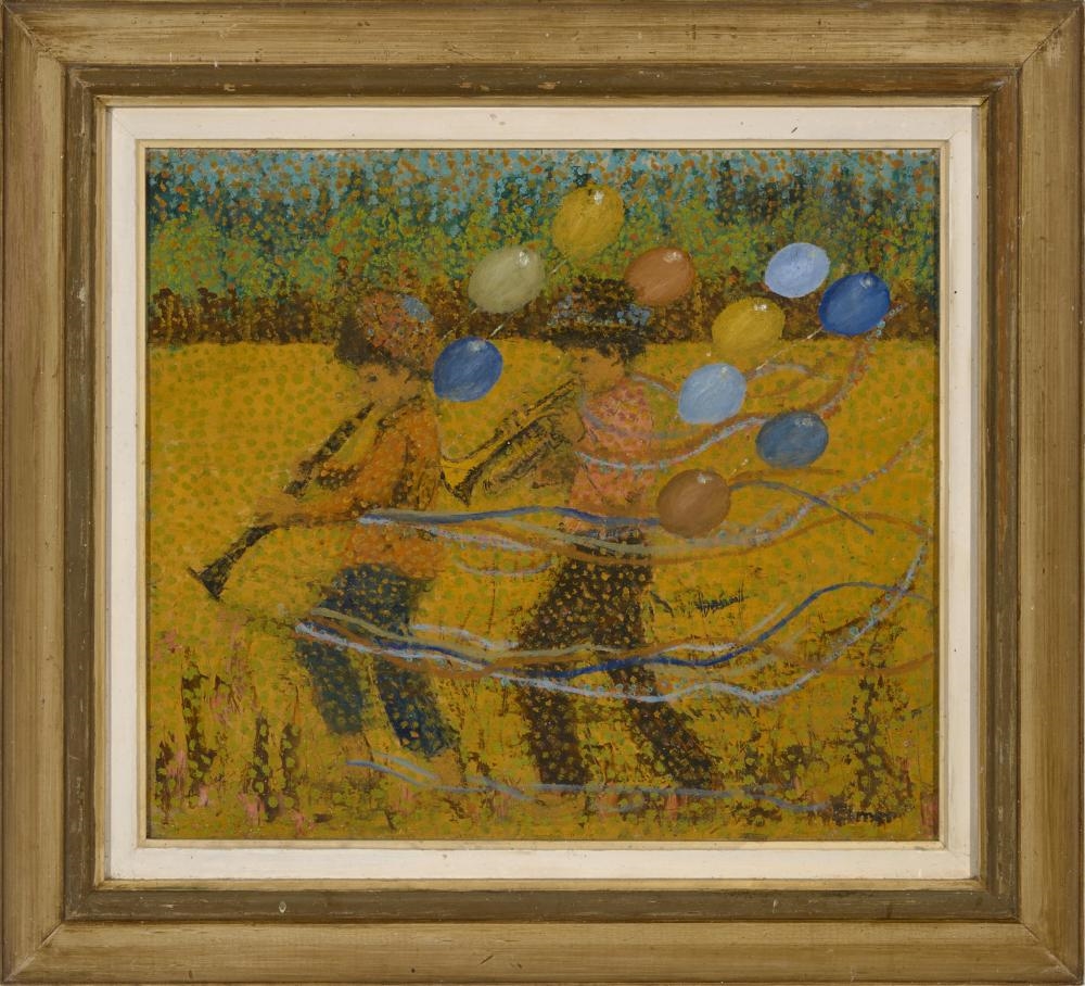 Elmer Needham | Untitled, Balloons and Trumpets | MutualArt