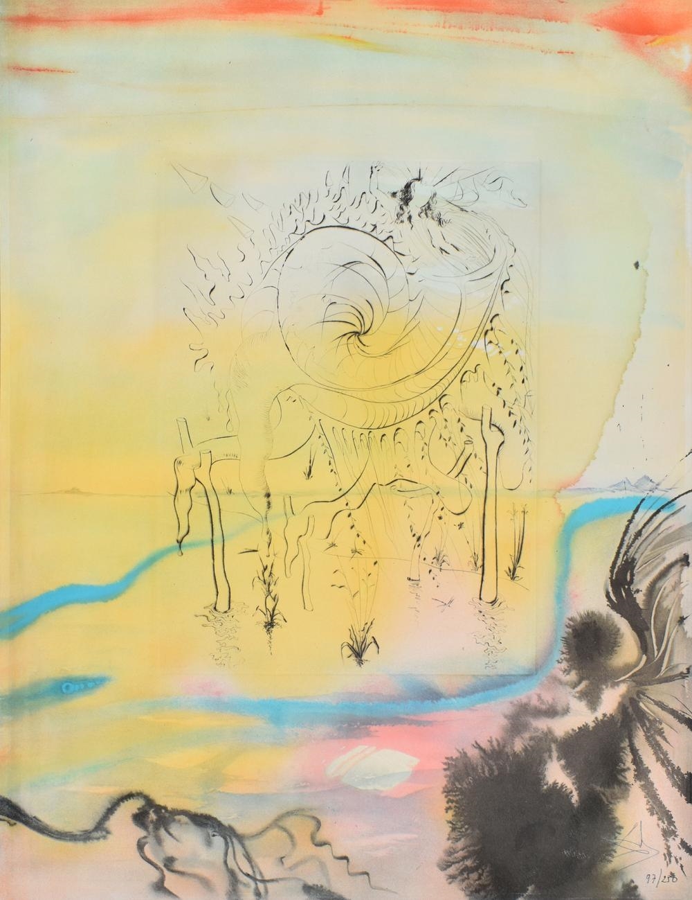 Salvador Dalí | Salvador Dali Moses Monotheism Etching/Lithograph ...