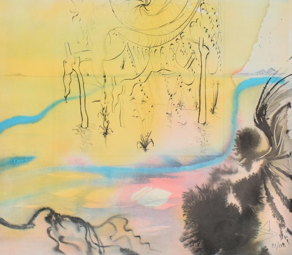 Salvador Dalí | Salvador Dali Moses Monotheism Etching/Lithograph ...