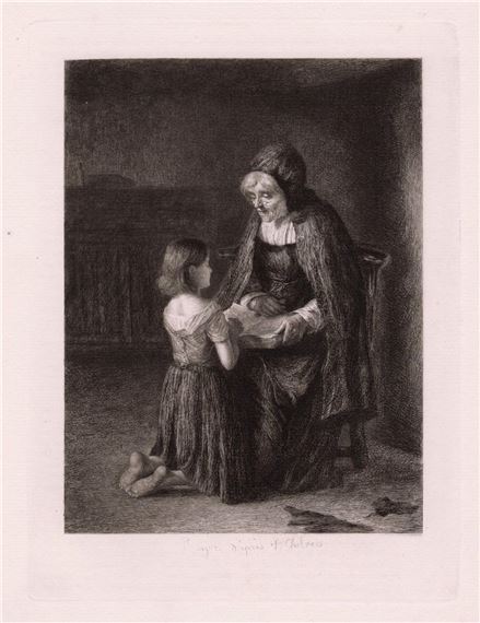 George Paul Chalmers | George Paul Chalmers The Prayer etching signed ...