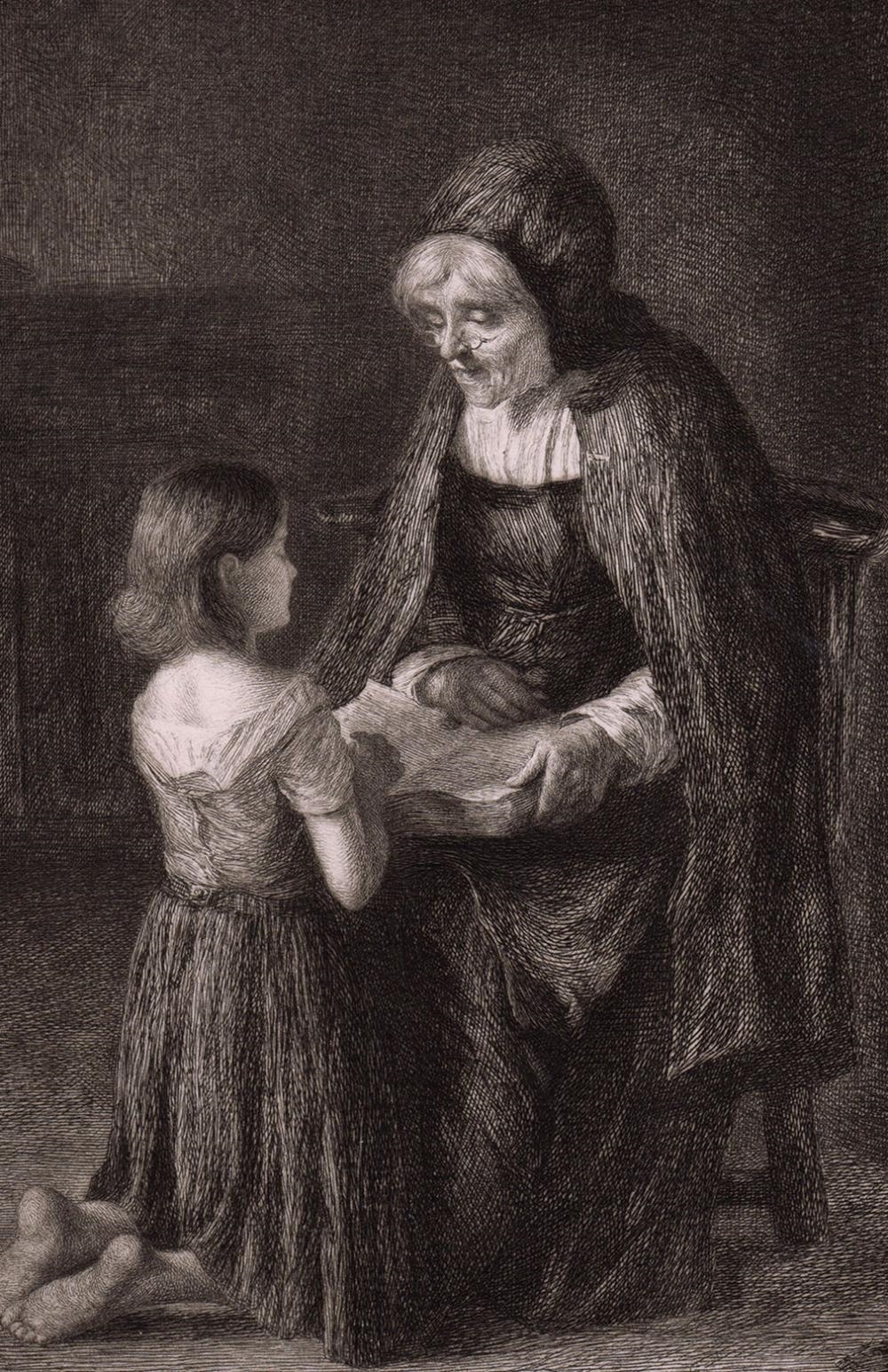 George Paul Chalmers | George Paul Chalmers The Prayer etching signed ...