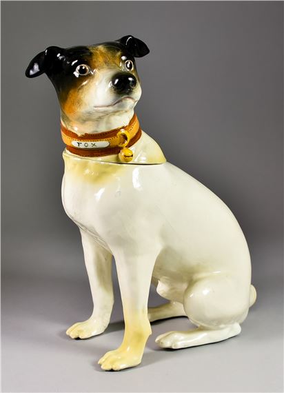 Jérôme Massier | Jerome Massier Style Pottery Seated Jack Russell ...