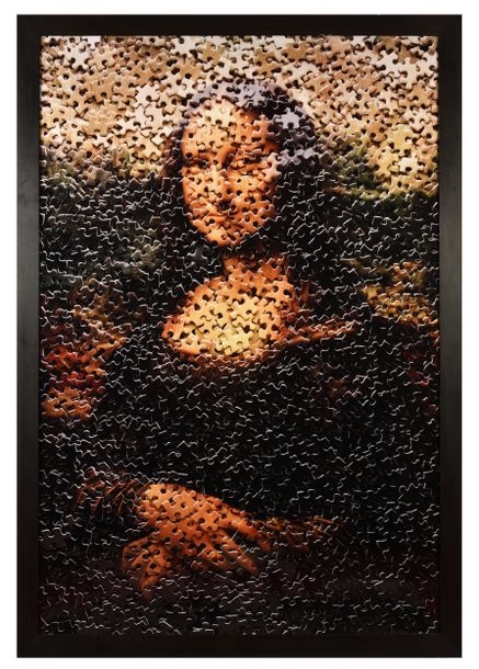Vik Muniz | Mona Lisa after Leonardo da Vinci from Gordian Puzzle ...