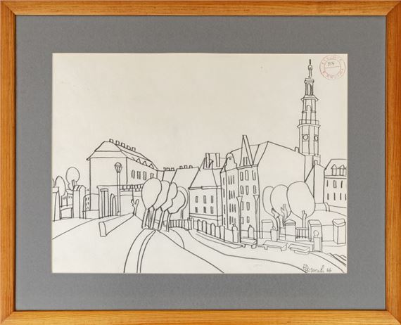 Edward Dwurnik | From the Poznań cycle (Drawing no. 954 (1984) | MutualArt
