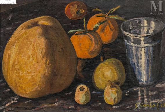 Gustave Cariot | Nature morte, fruits petits et gros, 1928 (1928 ...