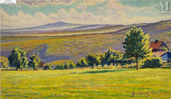 Gustave Cariot | Vue de paysage montagneux (1946) | MutualArt