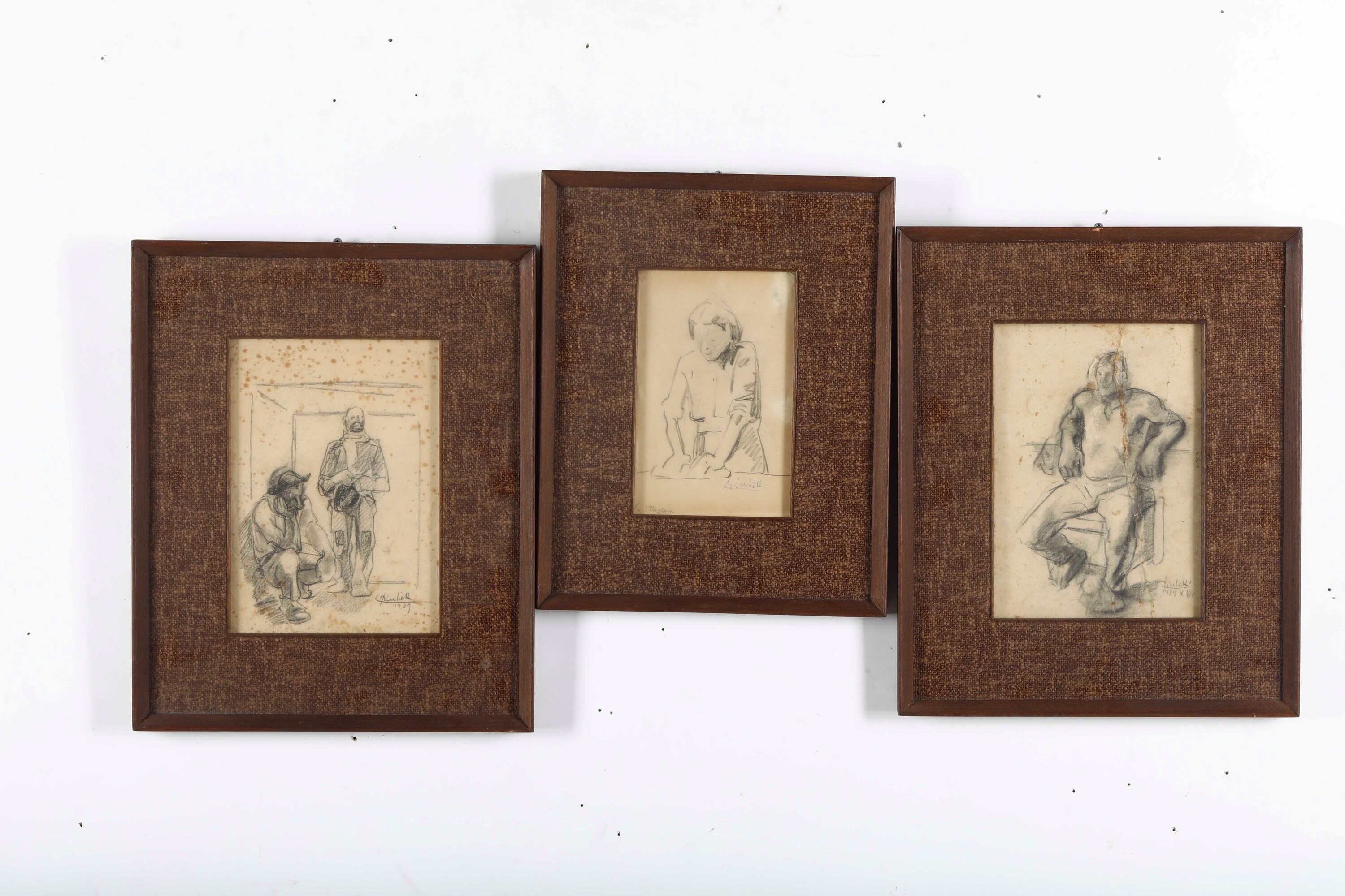 Luciano Ricchetti | Tre disegni su carta | MutualArt