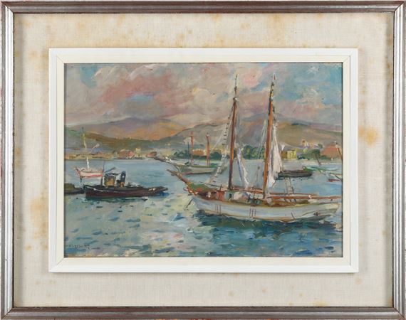 Dina Bellotti | Marina con imbarcazioni | MutualArt