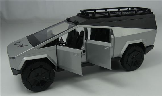 Elon Musk | Tesla Cybertruck camper die-cast model | MutualArt