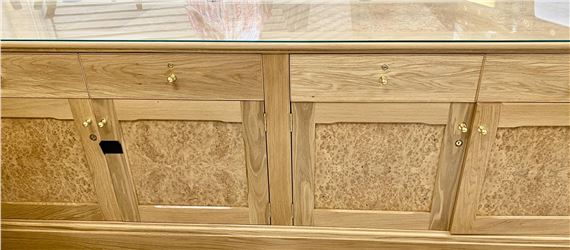 David Linley | Ath century ash and burrwood sideboard in the manner of ...