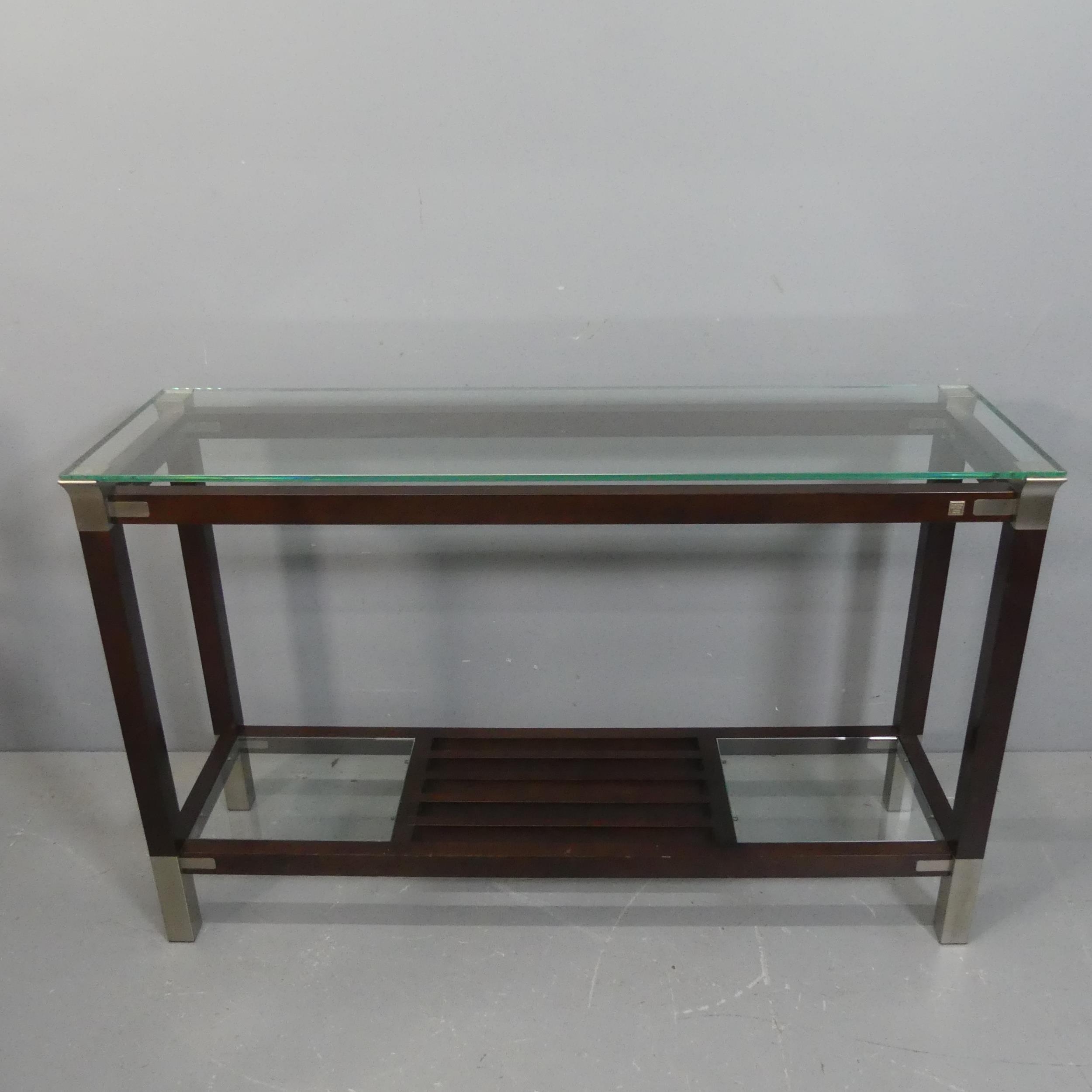Pierre Vandel | slatted base with inset glass panels | MutualArt